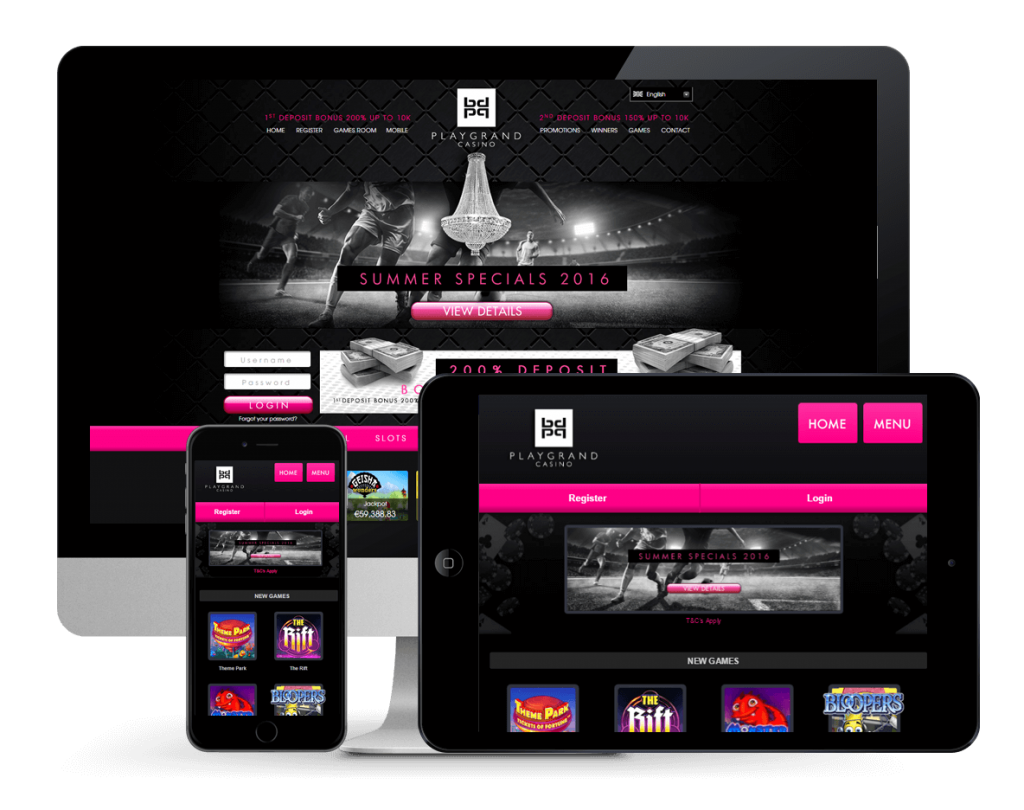 PlayGrand - 100% first deposit bonus and 100 bonus spins!